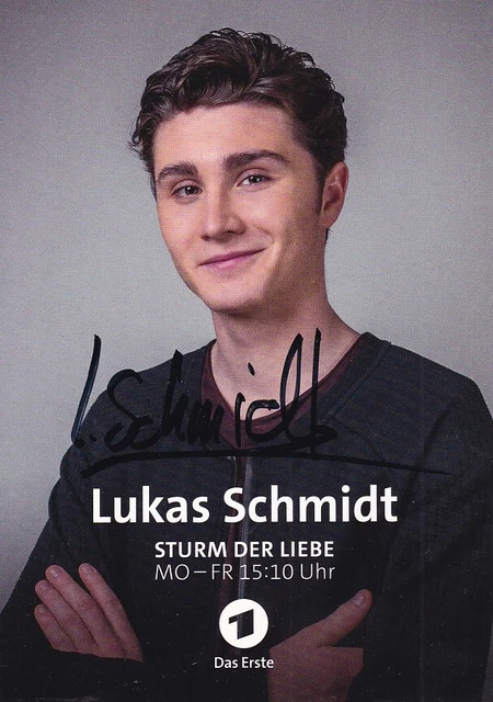 LUKAS SCHMIDT - dt. Schauspieler, Sturm der Liebe 2016-2019, Original-Autogramm! EUR 3,50 ...
