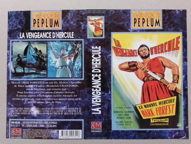 JAQUETTE VHS - La Vengeance D'hercule - Vhs Sleeve - Mark Forest - Peplum EUR 5,00 - PicClick FR