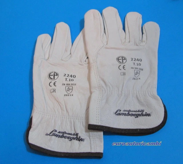 LAMBORGHINI COUNTACH URRACO Miura Tool Kit Protective Leather Gloves ...