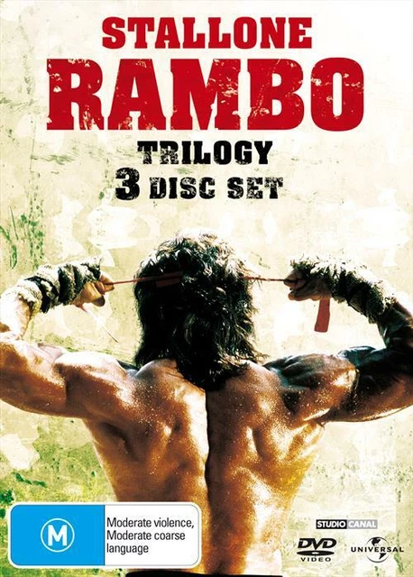 RAMBO TRILOGY 1-3 [First Blood] 1+2+3 DVD Sylvester Stallone 3-DISC ...