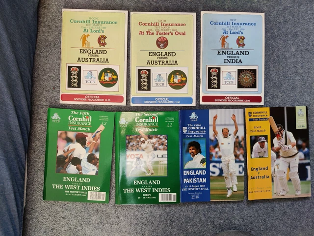 Programmes, Cricket Memorabilia, Sports Memorabilia - PicClick UK