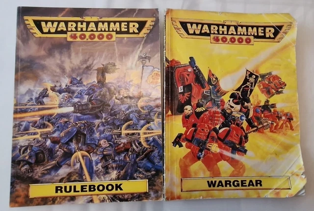 VINTAGE WARHAMMER 40K Rulebook And Wargear Book 1993 £4.99 - PicClick UK