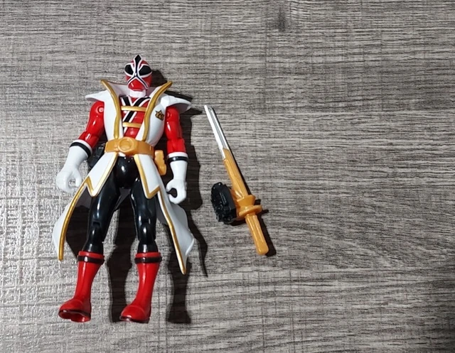 FIGURINE ARTICULÉE POWER Rangers Super Samurai Red Fire Ranger Bandai ...