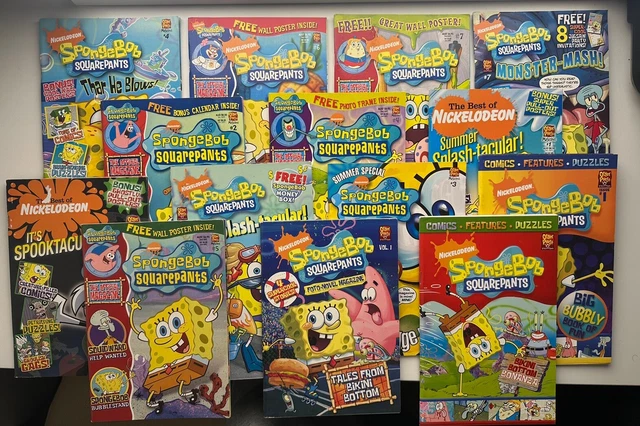 NICKELODEON SPONGEBOB SQUAREPANTS Comic Magazine Mega Bundle Deal x 14 ...