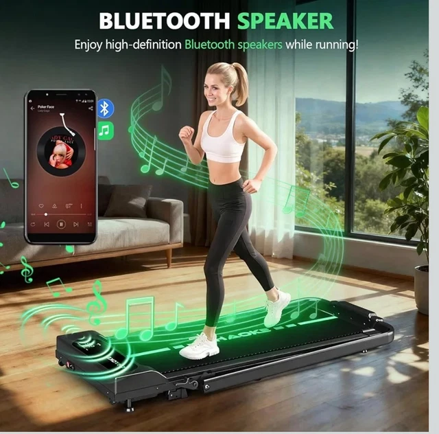 2026 NEW FOLDING Treadmills with App, 12km/h Quiet Treadmill Built-in ...