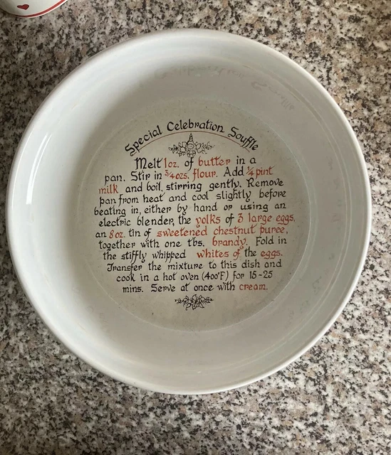 RARE VINTAGE TG Green Special Celebration Souffle Dish Epicure Church £ ...