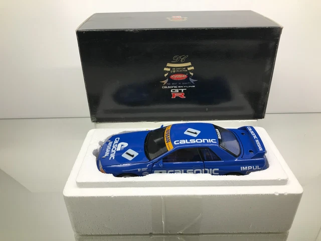 KYOSHO CALSONIC NISSAN Skyline R32 Gtr #1 -Blue 1:18- High Quality In ...