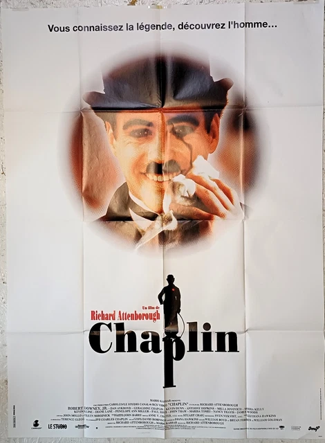 AFFICHE CINÉMA FILM CHAPLIN Robert Downey Jr 120 x 160 cm 1992 EUR 15,00 - PicClick FR