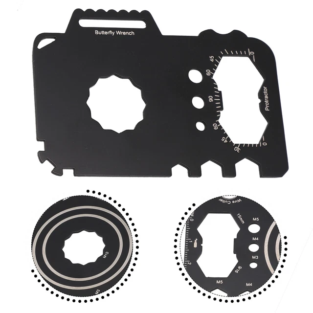 CARTE MULTI-OUTILS POLYVALENTE 21 fonctions essentielles pour les ...