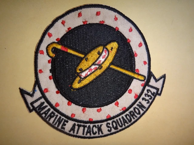 VIETNAM WAR PATCH USMC Marine Attack Squadron VMA-332 "POLKA DOTS" £10. ...