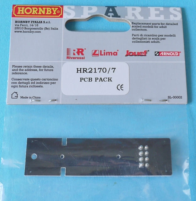 HR2170/7 HORNBY RIVAROSSI PCB Pack for Diesel Shunting Loco D236 Green ...