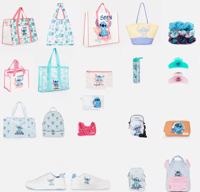 ZAINO DA VIAGGIO Primark Disney Lilo and Stitch borsa a tracolla slider ...