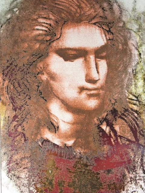 PIETRO ANNIGONI CARRÉ Œuvre Sarah Sur Argent 800 Avec Signature Et ...