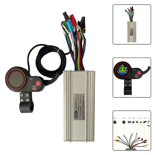 E-BIKE CONTROLLER CONTROL Panel Dual Mode For UART No.2 Protocol Hall ...