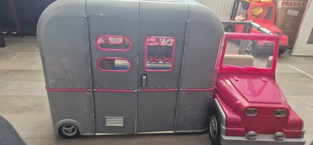 OUR GENERATION RV Seeing you Camper Van Silver trailer 4x4 Jeep and Tow ...