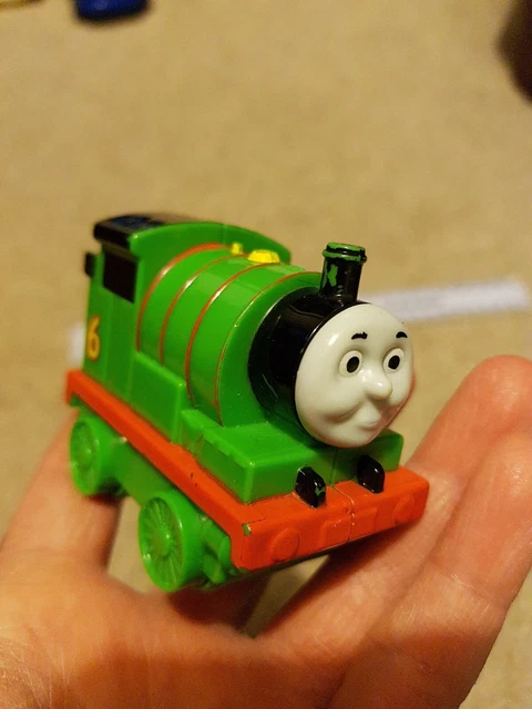 SMALL PERCY THOMAS Tank Engine Toy Green number 6 genuine autism train ...