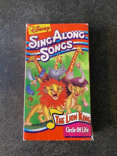 WALT DISNEY SING ALONG SONGS The Lion King CIRCLE OF LIFE Vhs Video ...