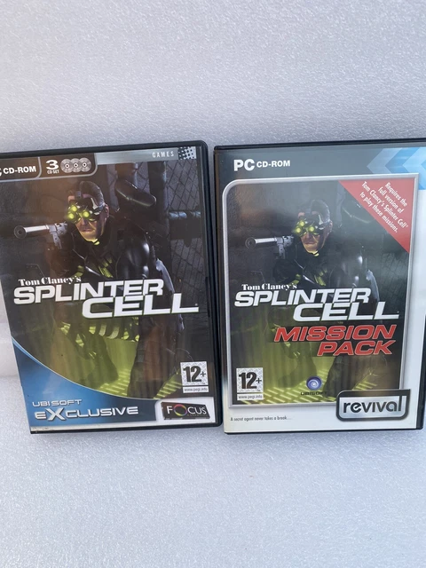 TOM CLANCY'S SPLINTER Cell (PC CD-ROM) 3 Disc Set & Mission Pack EUR 7 ...