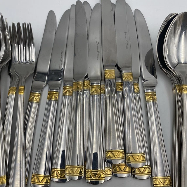 BREITENBACH SOLINGEN 69 Piece Cutlery Set Gold Plated Design C17 £75.00 ...