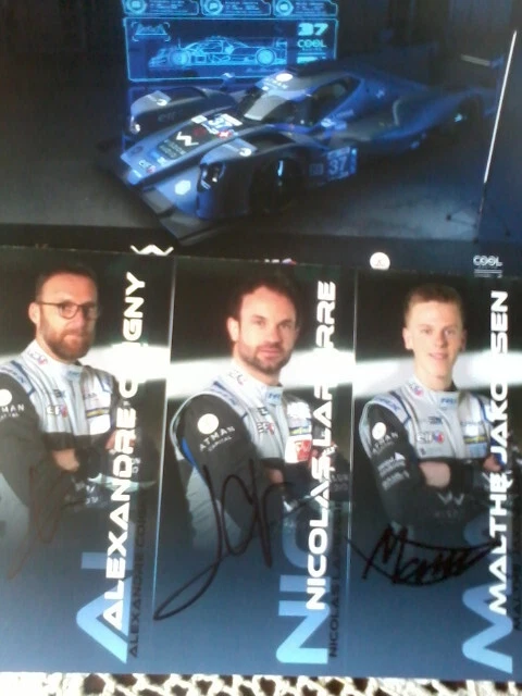 Carte Dedicacee 24h Du Mans 2023 Oreca N37 Lapierre Coigny Jakobsen