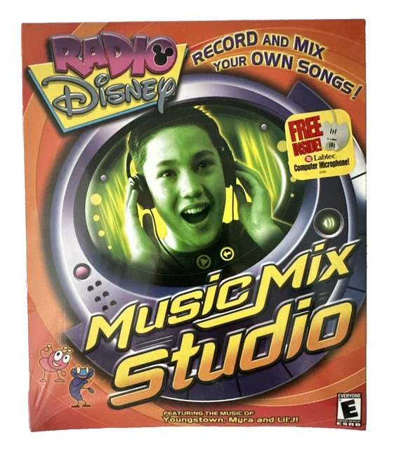 RADIO DISNEY MUSIC Mix Studio Big Box CD-ROM PC Game With Microphone ...