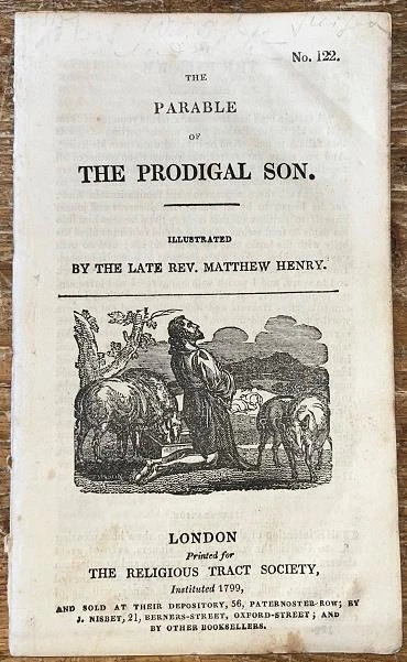 SCARCE MATTHEW HENRY 'Parable Of The Prodigal Son' Pamphlet. Ca. 1850 ...