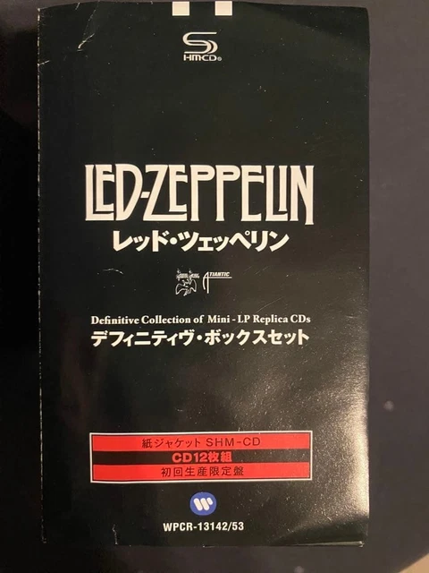 COFFRET DÉFINITIF LED Zeppelin 12 disques SHM-CD d'occasion EUR 295,61 ...