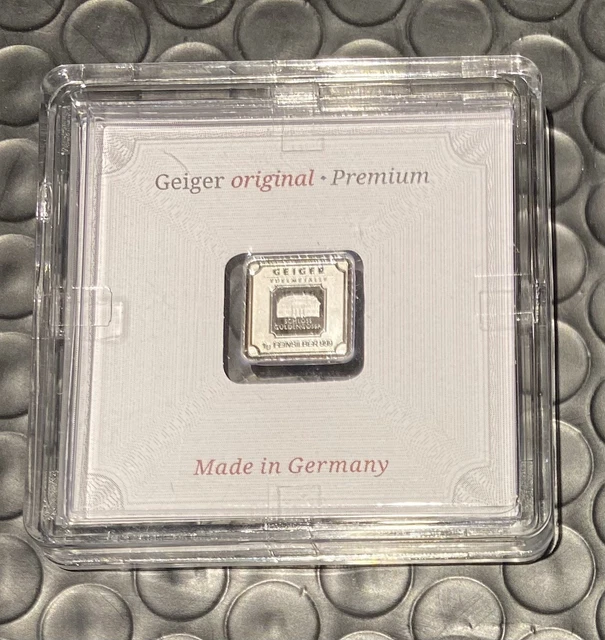 GEIGER EDELMETALLE 💥 1g Silver Square 💥 In Capsule Assay £6.67 ...