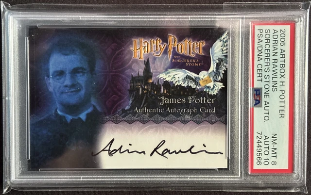 HARRY POTTER AUTOGRAPH Psa 8 Auto 10 Artbox Card James Potter As Adrian ...