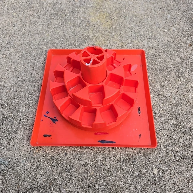 VINTAGE GENUINE TESTORS Model Paint Carousel To Hold 18 1/4 Oz. Bottles ...