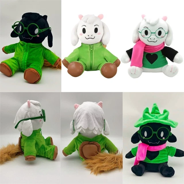 25CM DELTARUNE RALSEI Plush No Hat green Fur Glasses Scarf Fashion ...