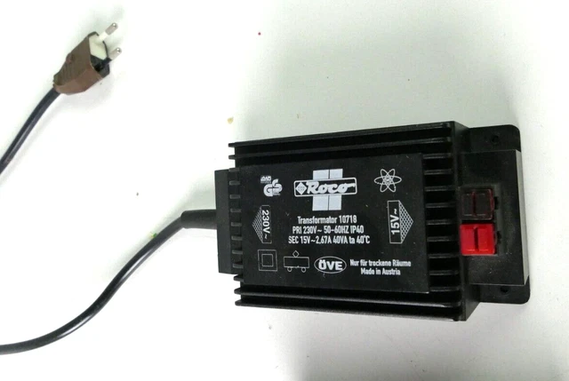 ROCO TRANSFORMATOR 10718 Trafo Eisenbahn 15 Volt AC KS-937 EUR 28,00 ...