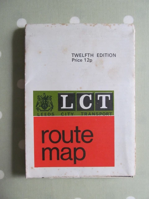 VINTAGE LEEDS CITY Transport Route Map Dated 1973 £10.00 - PicClick UK