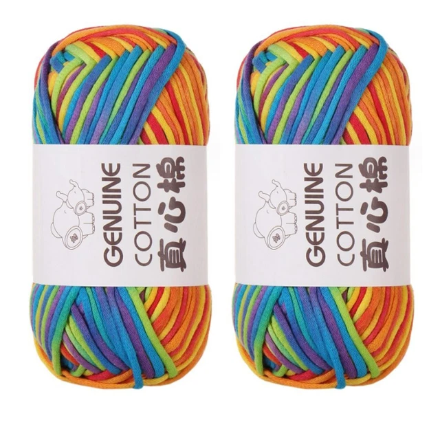 2 ROLLS THICK Crochet Yarn Chunky Easy Peasy Yarn Crocheting Knitting ...