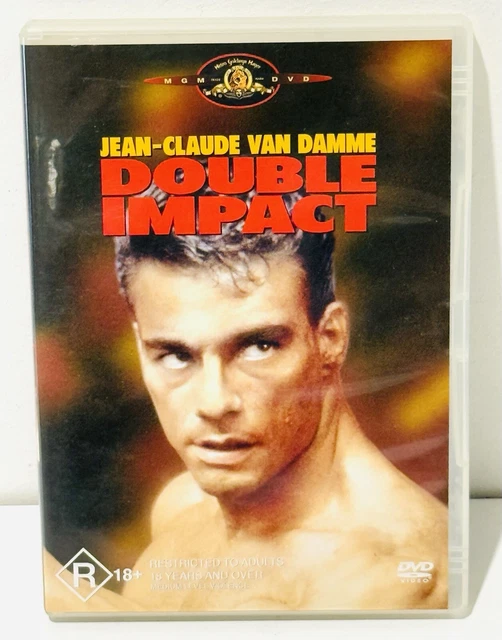 DOUBLE IMPACT DVD Jean Claude Van Damme 1991 Region 4 VGC Free Postage ...