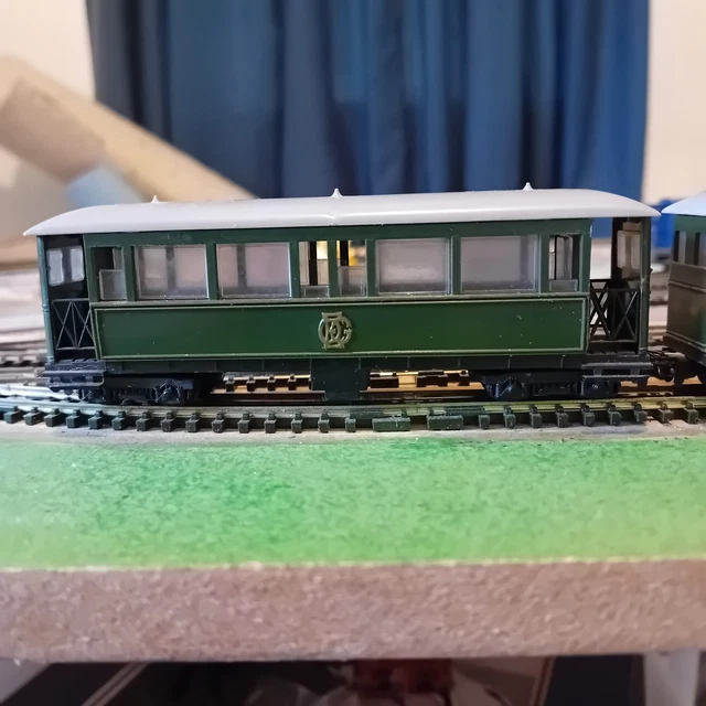 PAIR OF EGGER BAHN / JOUEF HOe / OO9 NARROW GAUGE FIERY ELIAS PASSENGER ...