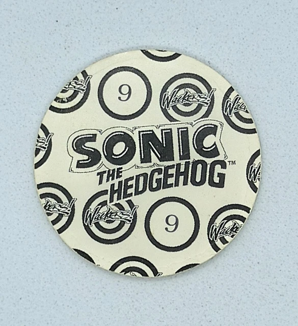POG SONIC 9 The Hedgehog Pogs Kini Kinis Slammers Caps Flip Tazos Retro ...