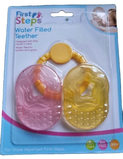 FIRST STEPS WATER Filled Teether Soothe Gums 3m+ £3.99 - PicClick UK