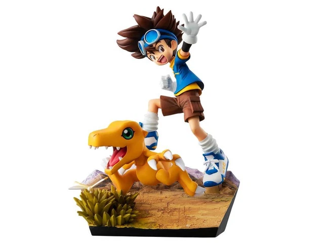 DIGIMON ADVENTURE YAGAMI Taichi & Agumon Gem 20th Anniversaire PVC ...