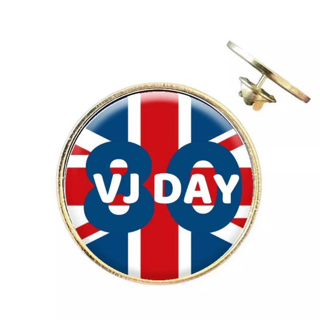 VJ DAY VICTORY Over Japan 80th Anniversary 1945-2025 (CB23) Lapel Pin ...