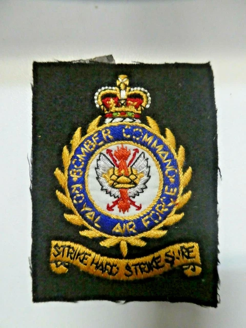 WW2 RAF EMBROIDERED Cloth Badge Military Flag Emblem Bomber Command $29 ...