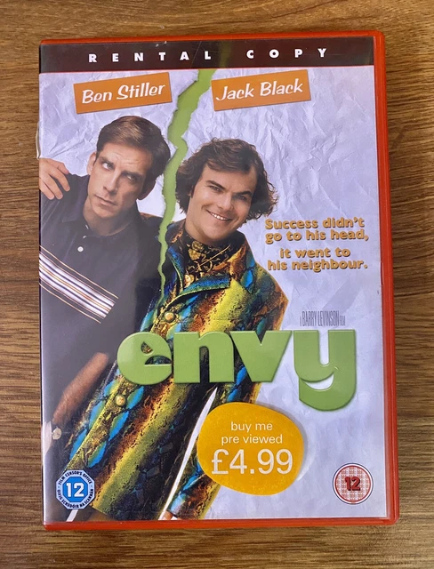 ENVY DVD VIDEO Movie 2007 Ben Stiller Jack Black Film Region 2 PAL UK ...