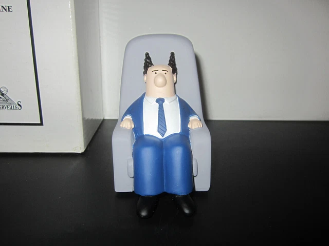 FIGURINE DILBERT / Boss dans son fauteuil figure en résine - Démons ...