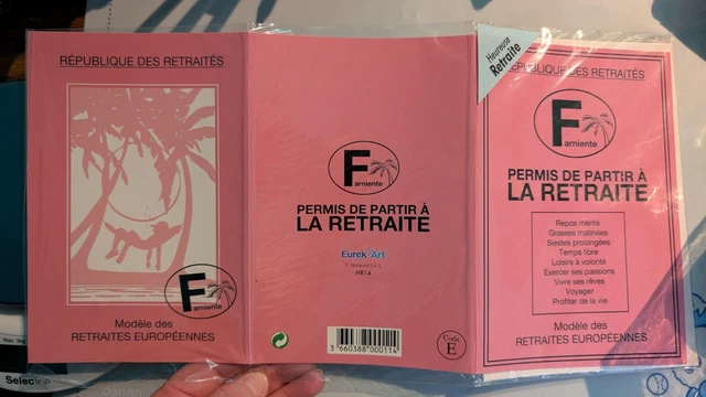 CARTE DE VOEUX pour la retraite - Permis de partir à la retraite- Neuf ...