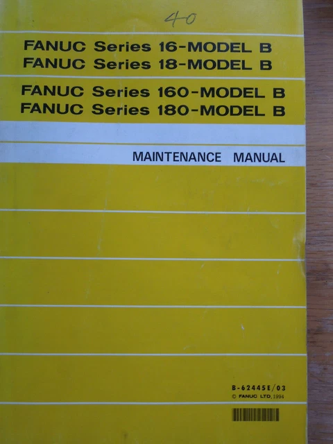 FANUC SERIES 16M 18M 18MB maintenance manual B-62445E/03 £29.95 ...