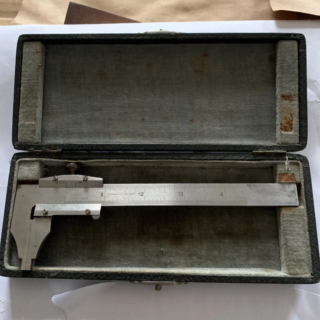 CHESTERMAN NO 770/4 dual scale vernier.Made In Sheffield With Box See ...