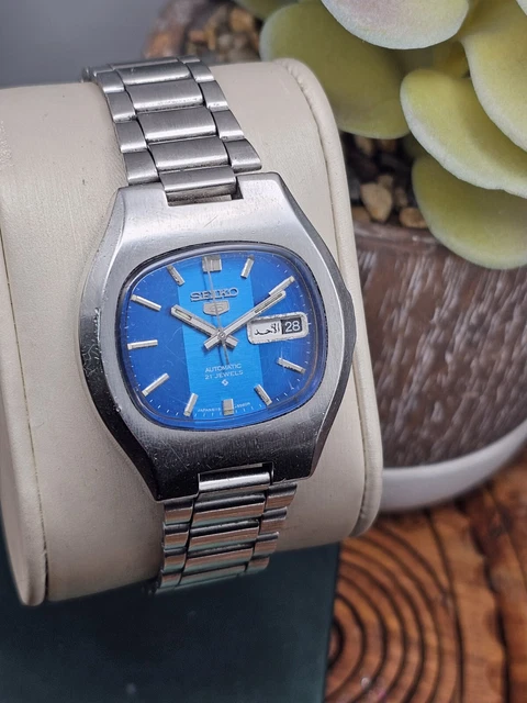 VINTAGE SEIKO AUTOMATIC Mens Watch Ref 6119-5490 Blue Dial £95.00 ...