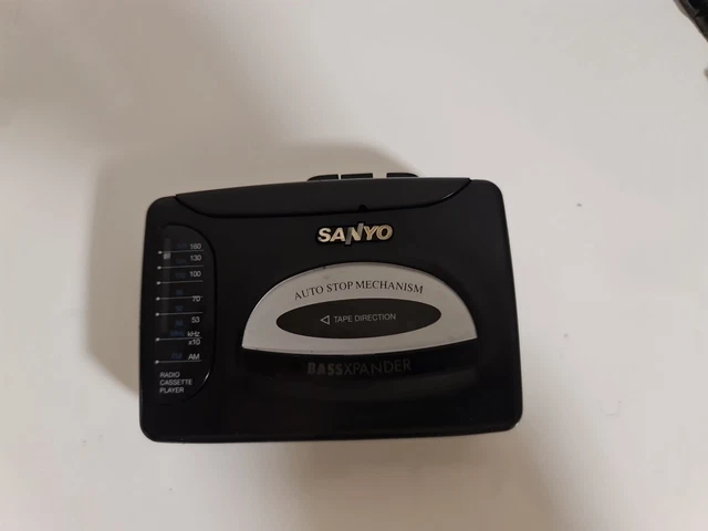 SANYO MGR715 LETTORE cassette AM/FM lettore cassette registratore cassette SOLO RADIO EUR 30,00 ...