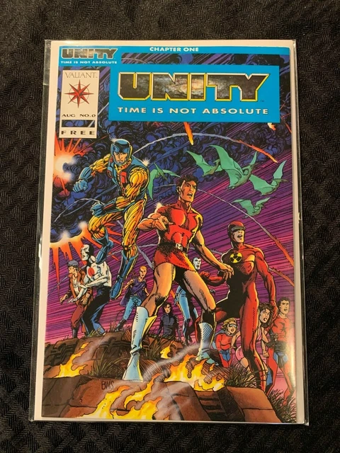 BANDE DESSINÉE UNITY Time Is Not Absolute #0 août 1992 Valiant Comics ...