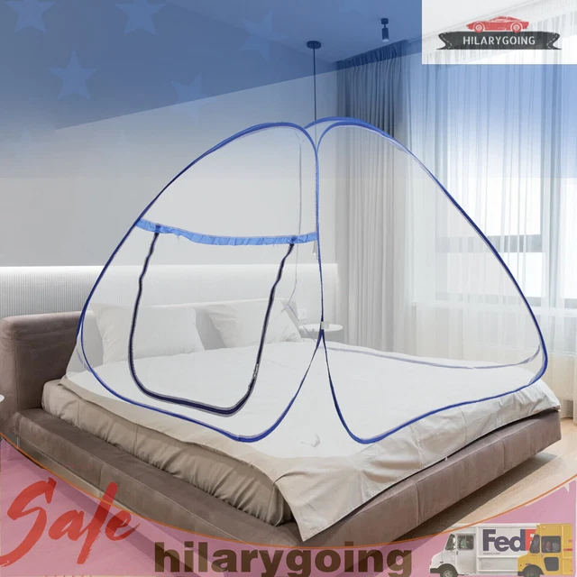 Folding Mosquito Net Zipper Single Door Netting Tent Pop Up Mosquito